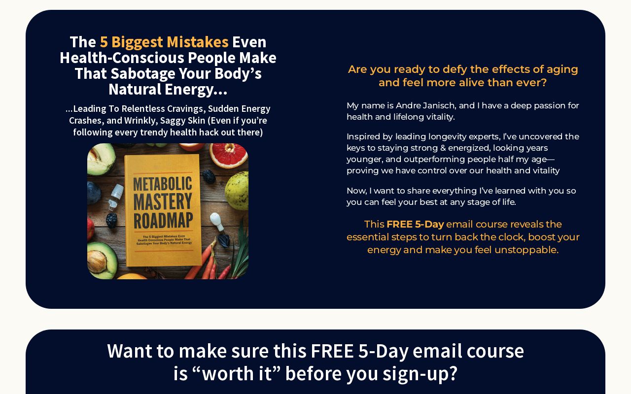 Metabolic Mastery Roadmap